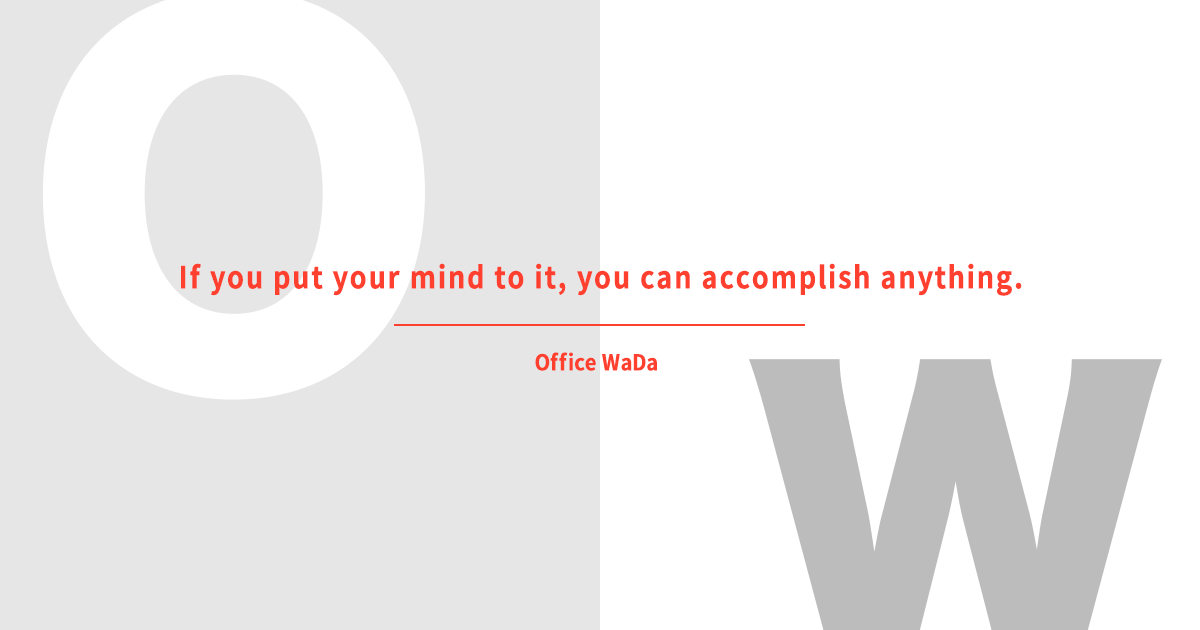 PROFILE ｜ Office WaDa